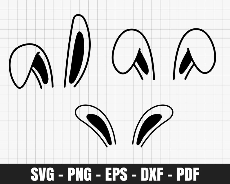 Rabbit Ears Png Svg Easter Bunny Ears Svg - Etsy