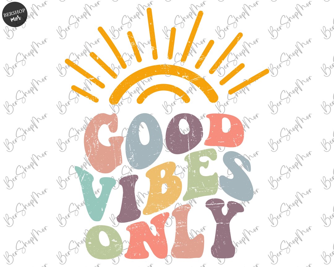 Summer God Vibes Only Png, Wavy Summer Design for Sublimation, Cute Png ...
