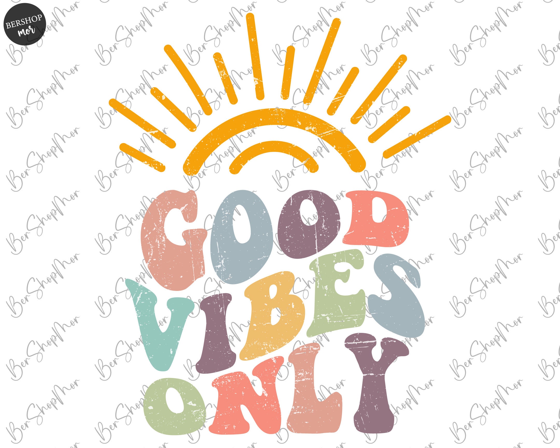 Summer God Vibes Only Png Wavy Summer Design for Sublimation - Etsy