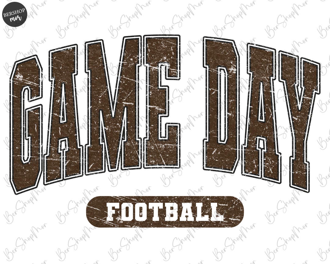 Game Day Football Png, Varsity Png, Football Day Png, Sublimation Png ...