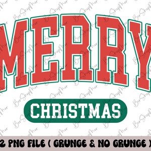 Christmas Png, Merry Varsity Sublimation Design Downloads, Christmas ...