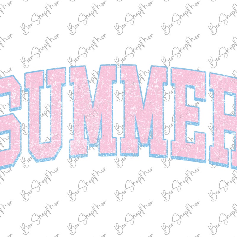 Summer Bubble Letters - Etsy