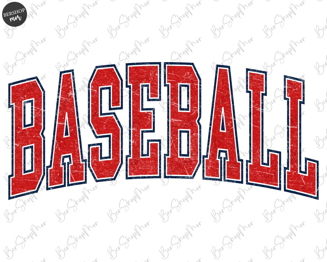 Grunge Baseball Png, Varsity Baseball Sublimatio Design, Game Day Png ...