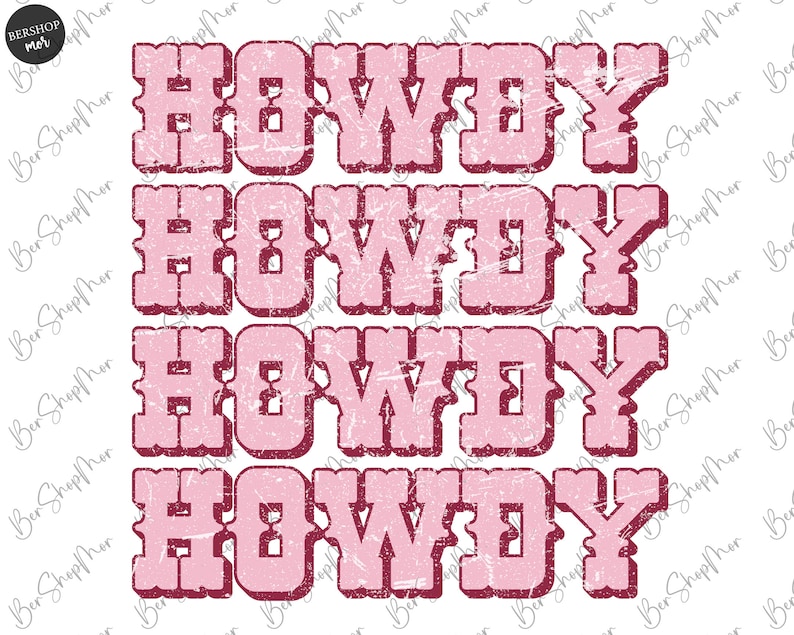 Howdy Png Howdy Sublimation Howdy Pink Clipart Instant - Etsy