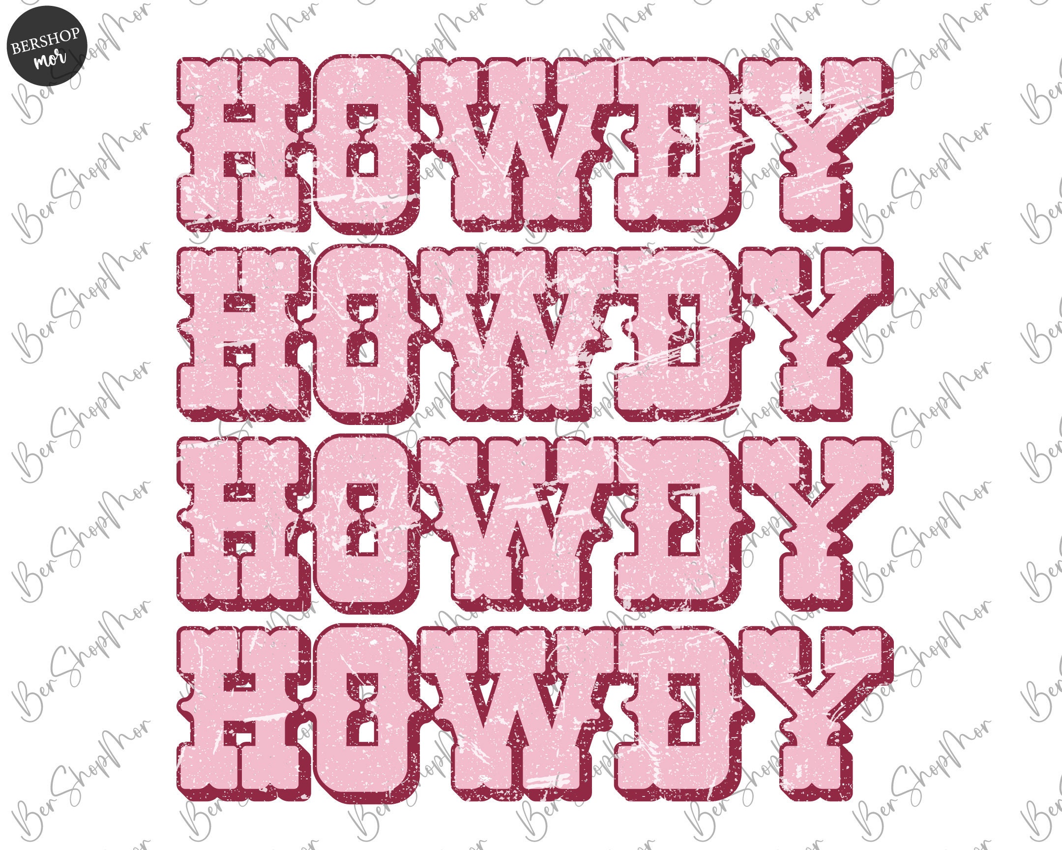 Howdy Png Howdy Sublimation Howdy Pink Clipart Instant - Etsy