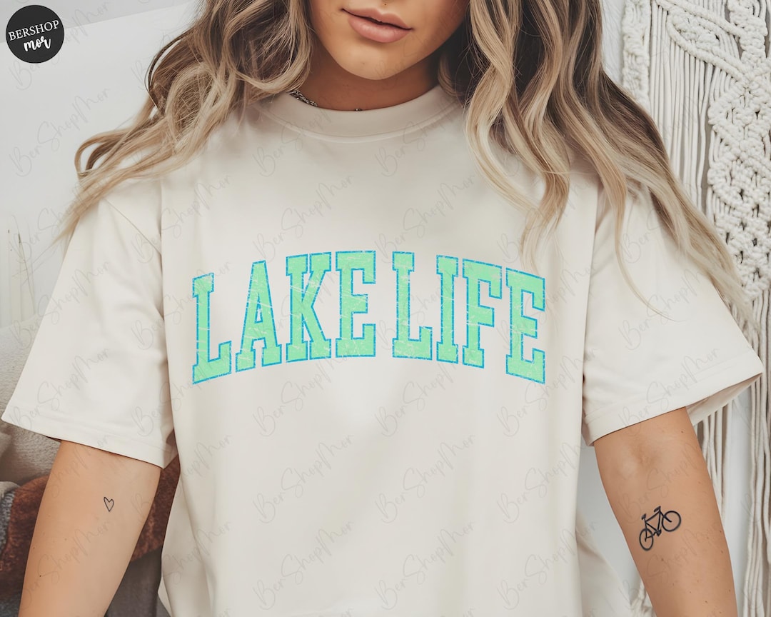 Lake Life Varsity PNG, Summer PNG, Lake Life, Sublimation Design, Lake ...