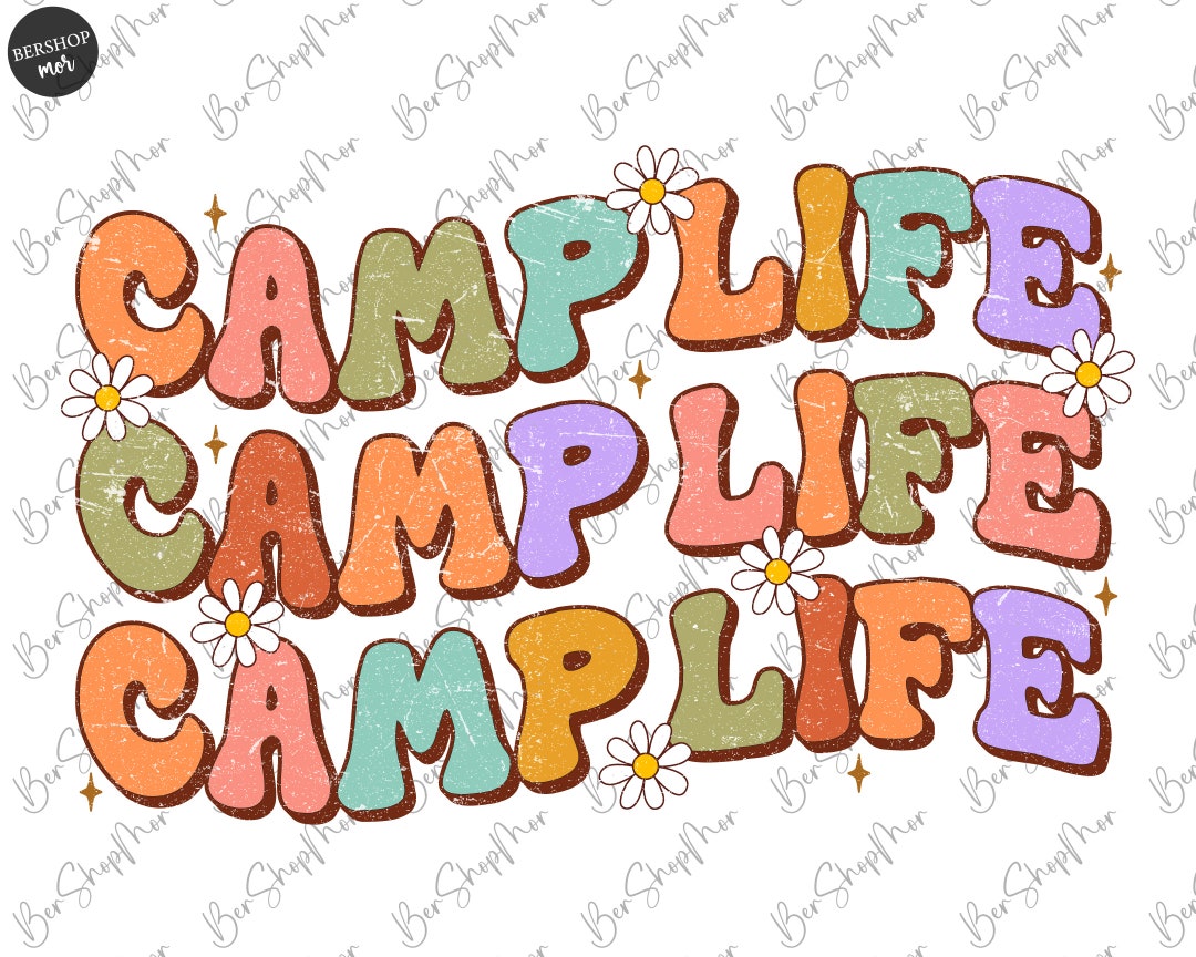 Groovy Camp Life PNG Sublimation, Happy Camper, Retro Camping Shirt ...