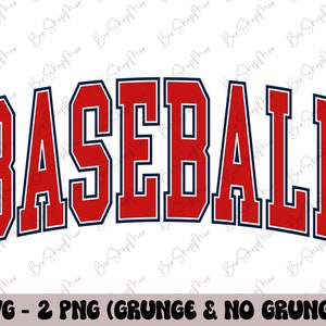 Grunge Baseball Png, Varsity Baseball Sublimatio Design, Game Day Png ...