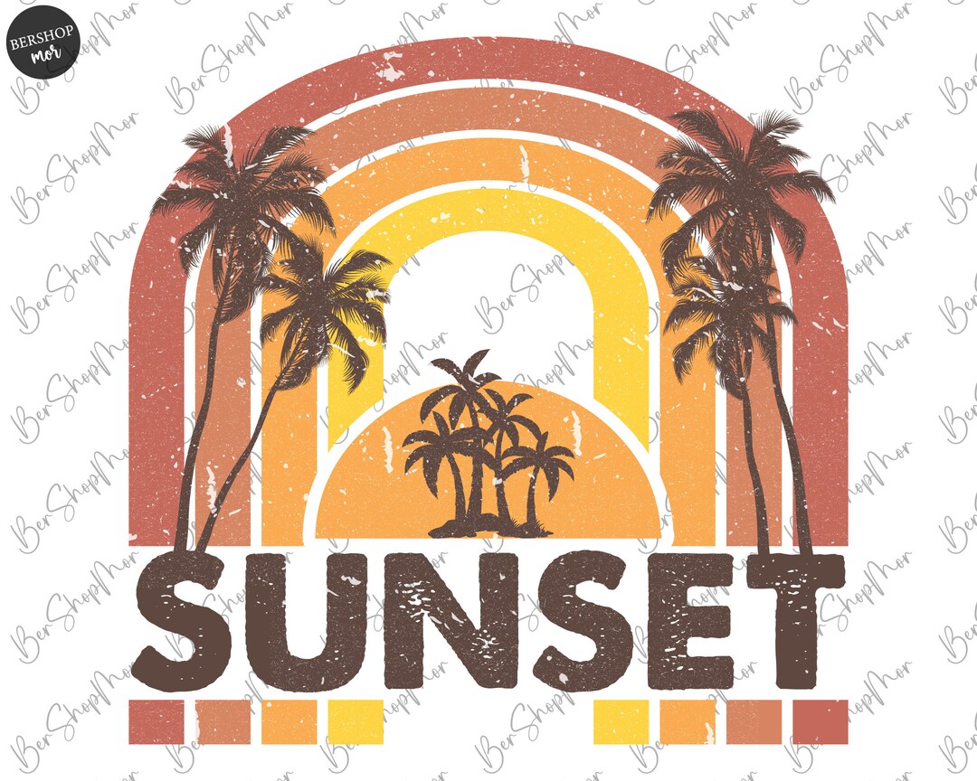Sunset PNG, Summer PNG, Beach Life, Sublimation Png, Designs Downloads ...