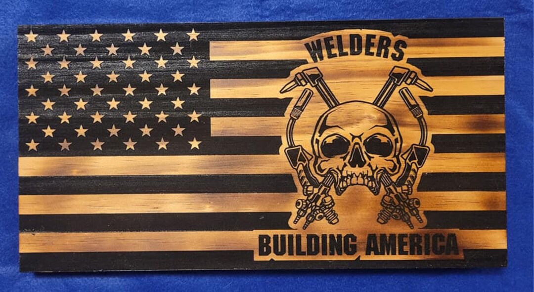 Welder Themed American Flag - Etsy