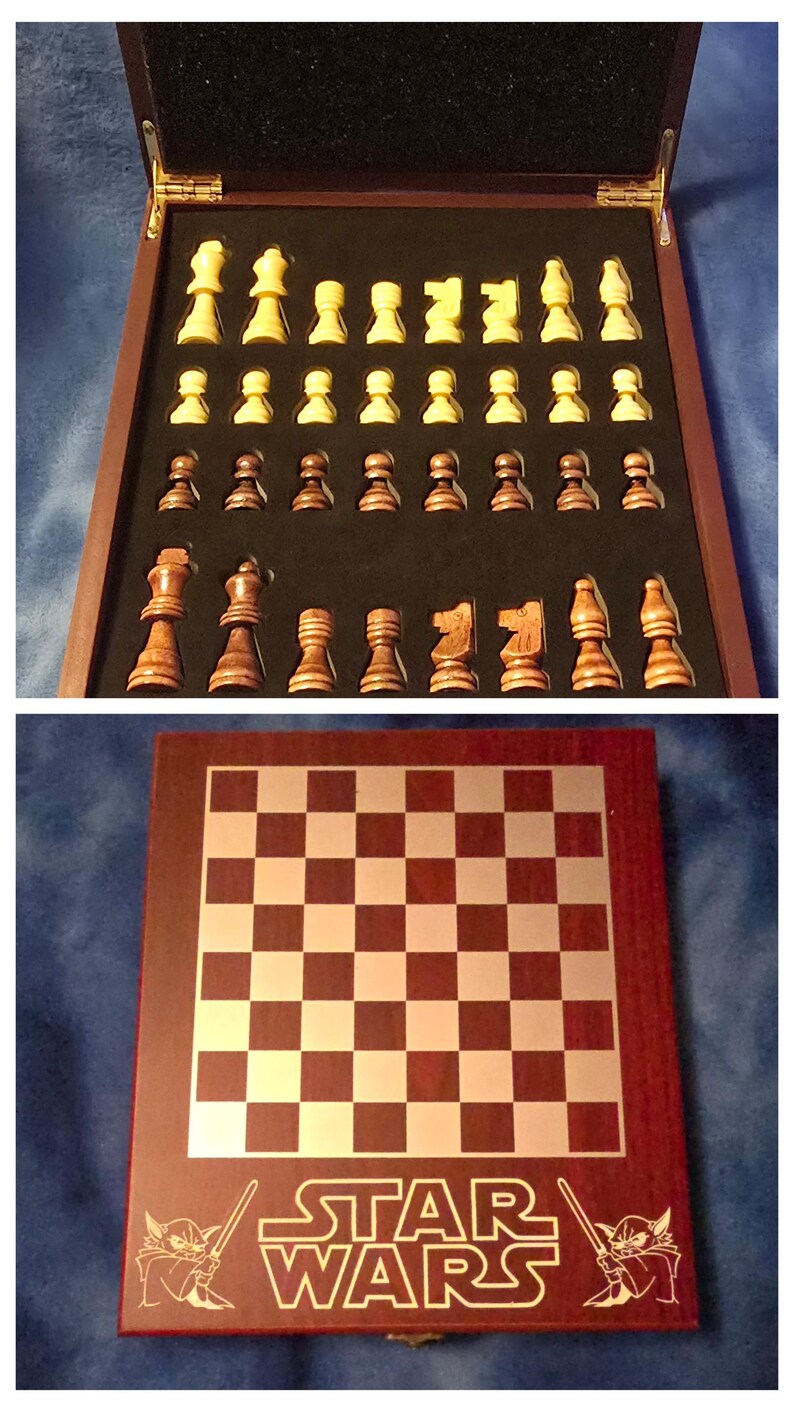 Star Wars Themed Rosewood Chess Set - Etsy