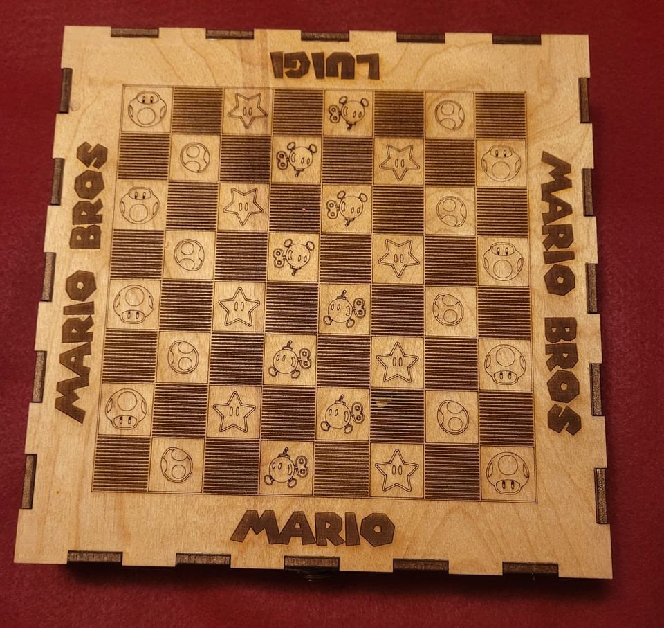 Mario Checker and Chess Set - Etsy