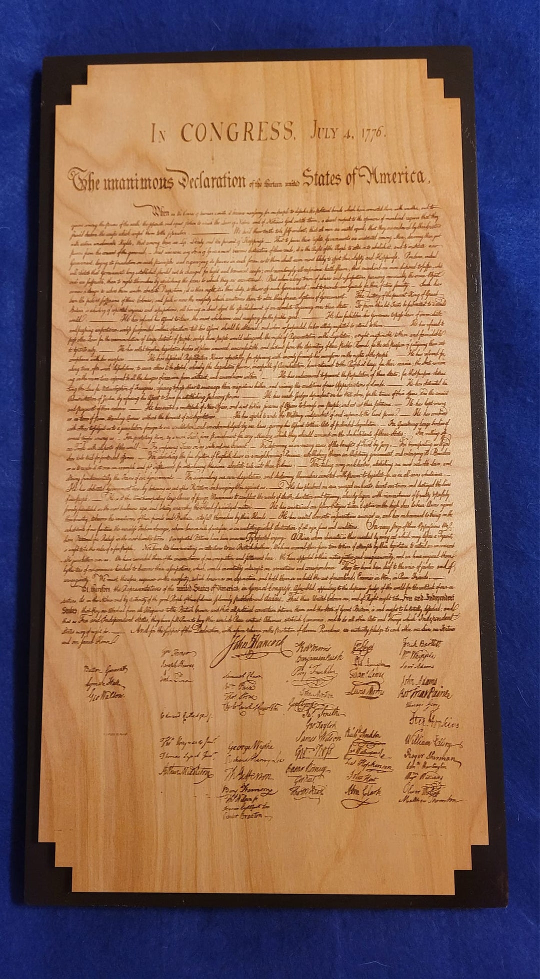 Declaration of Independence Plaque - Etsy