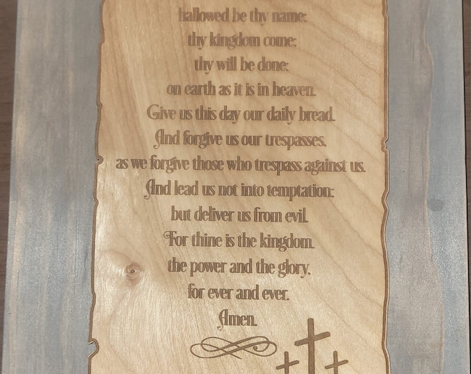 Lords Prayer Plaque - Etsy