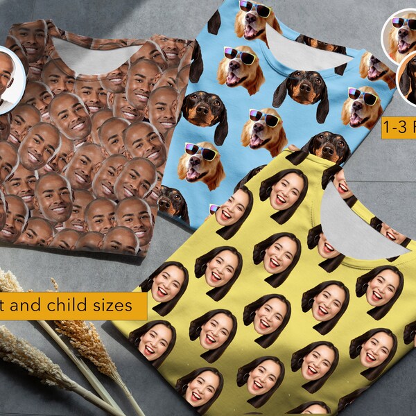 Custom Face Shirt - Etsy