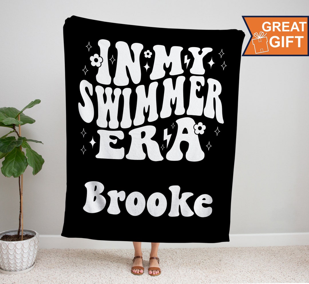Personalized Swimming Blanket, Swimming Pool Throw Blankets, Swim Gift ...