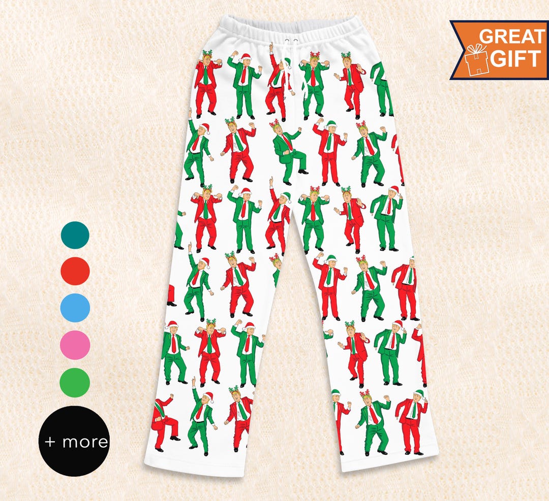 Trump Dance Christmas Pajama Pants, Trump Christmas Gift, MAGA 2024 ...