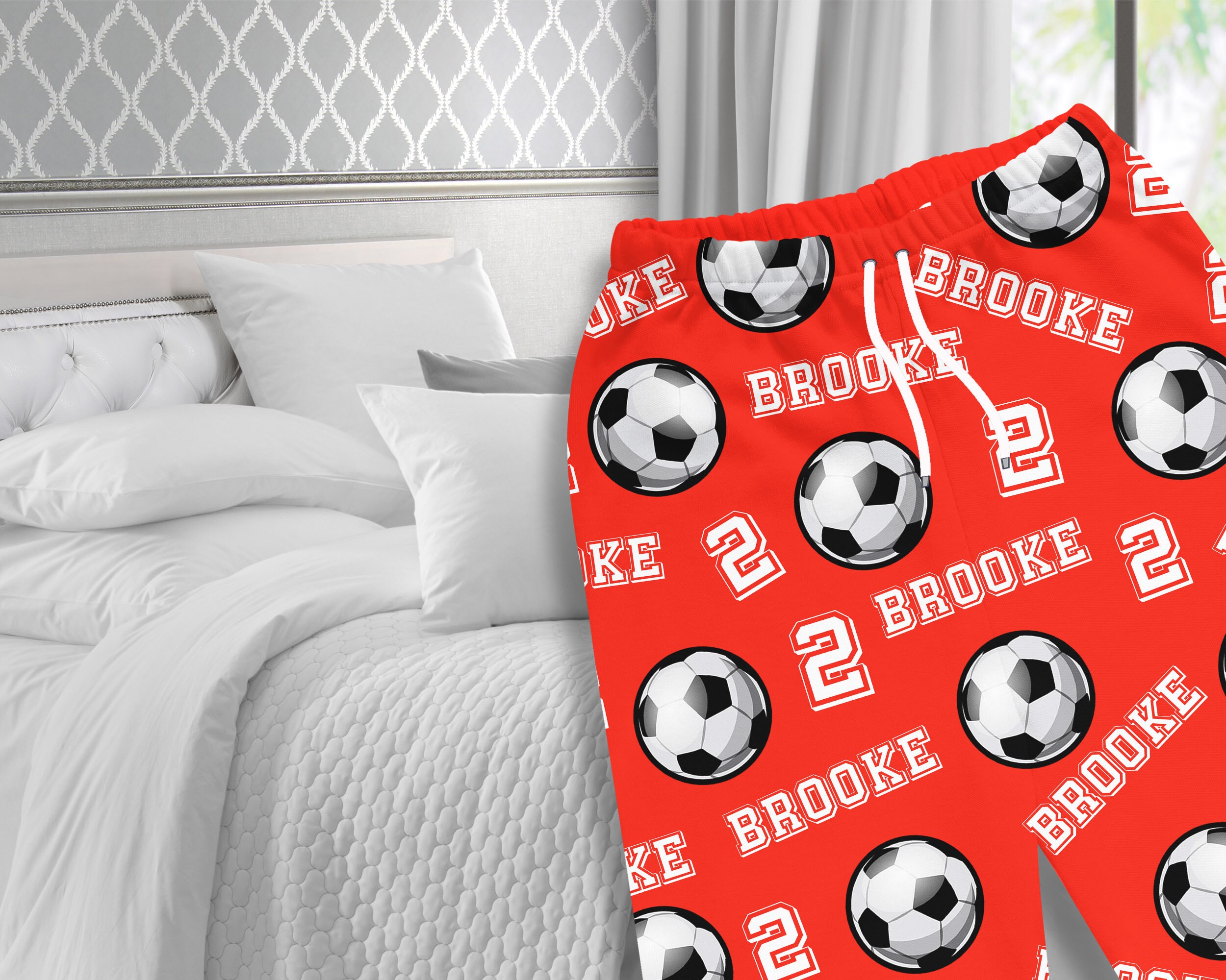 Personalized Soccer Pajama With Your Name, Sports Gift, Soccer Gift ...