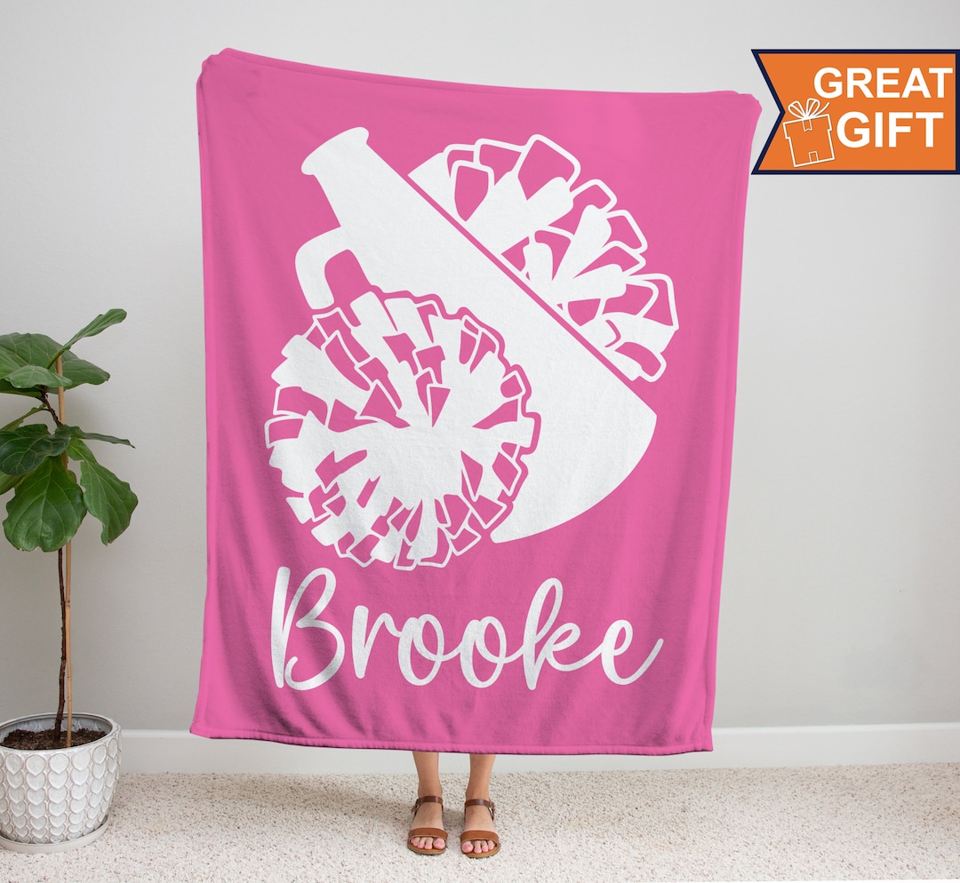 Personalized Cheerleader Blanket, Cheerleader Gift, Cheerleading Gift ...