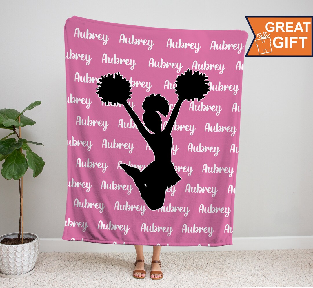 Personalized Cheerleader Blanket, Cheerleader Gift, Cheerleading Gift ...