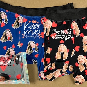 Custom Boxer Briefs With Faces, Valentines Day Gift for Husband ...