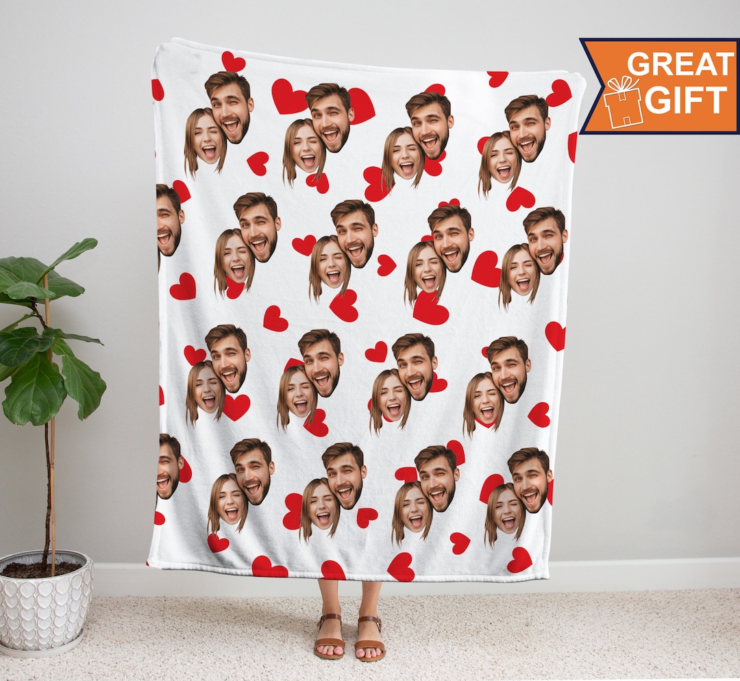 Personalized Blanket, Custom Face Blanket, Photo Blanket, Wedding Gift ...