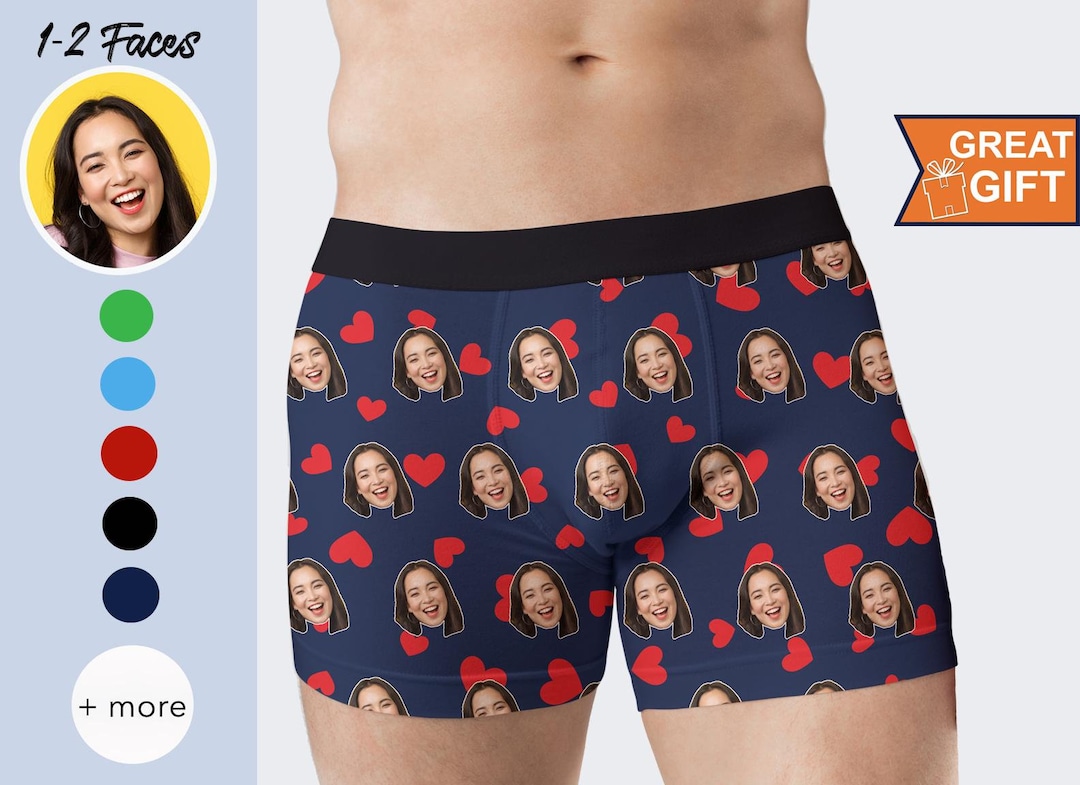 Custom Boxer Briefs With Faces, Gift for Husband/boyfriend, Gift for ...