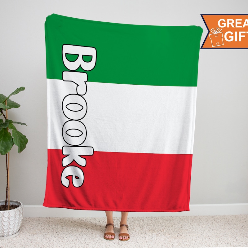 Personalized Blanket Italian - Etsy