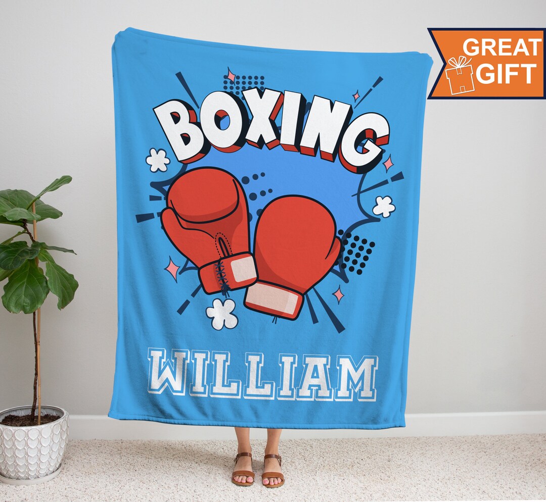 Personalized Boxing Blanket, Boxing Blanket Gift, Gift for Boxer, Boxer ...