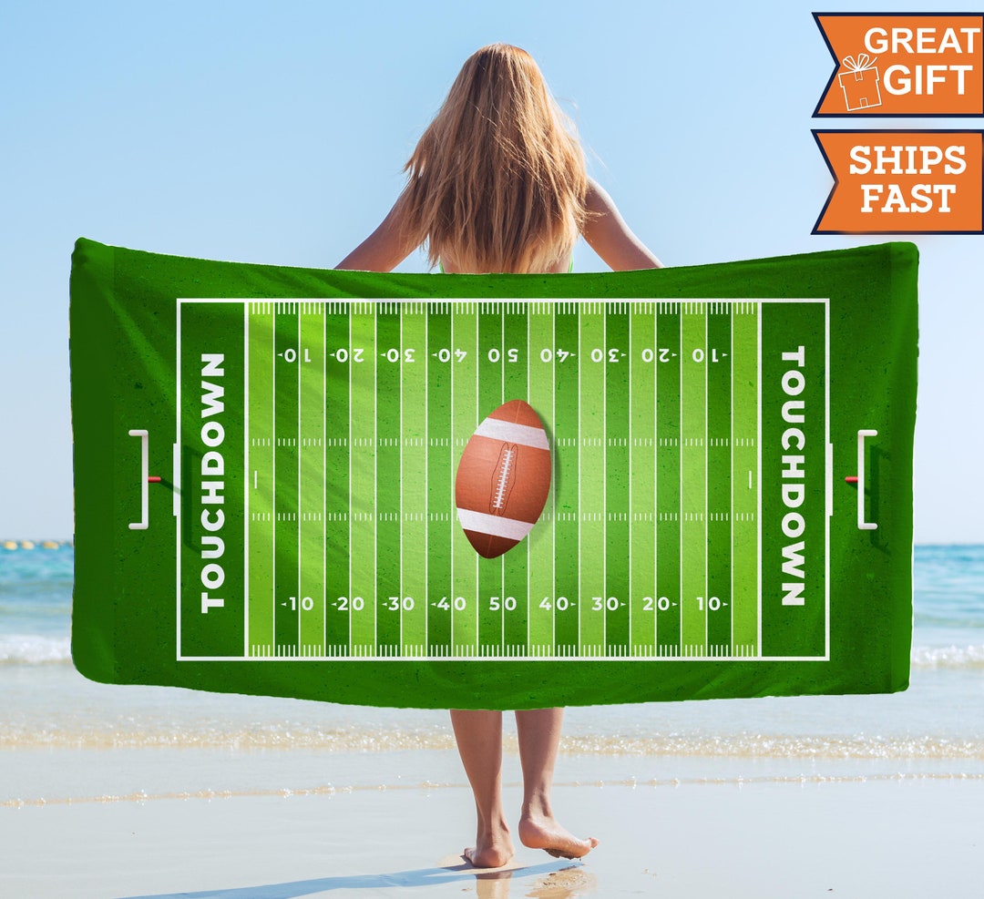 Football Beach Towels, Football Team Gifts, Sports Gifts, Football ...
