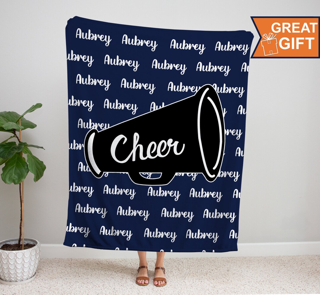 Personalized Cheerleader Blanket, Cheerleader Gift, Cheerleading Gift ...
