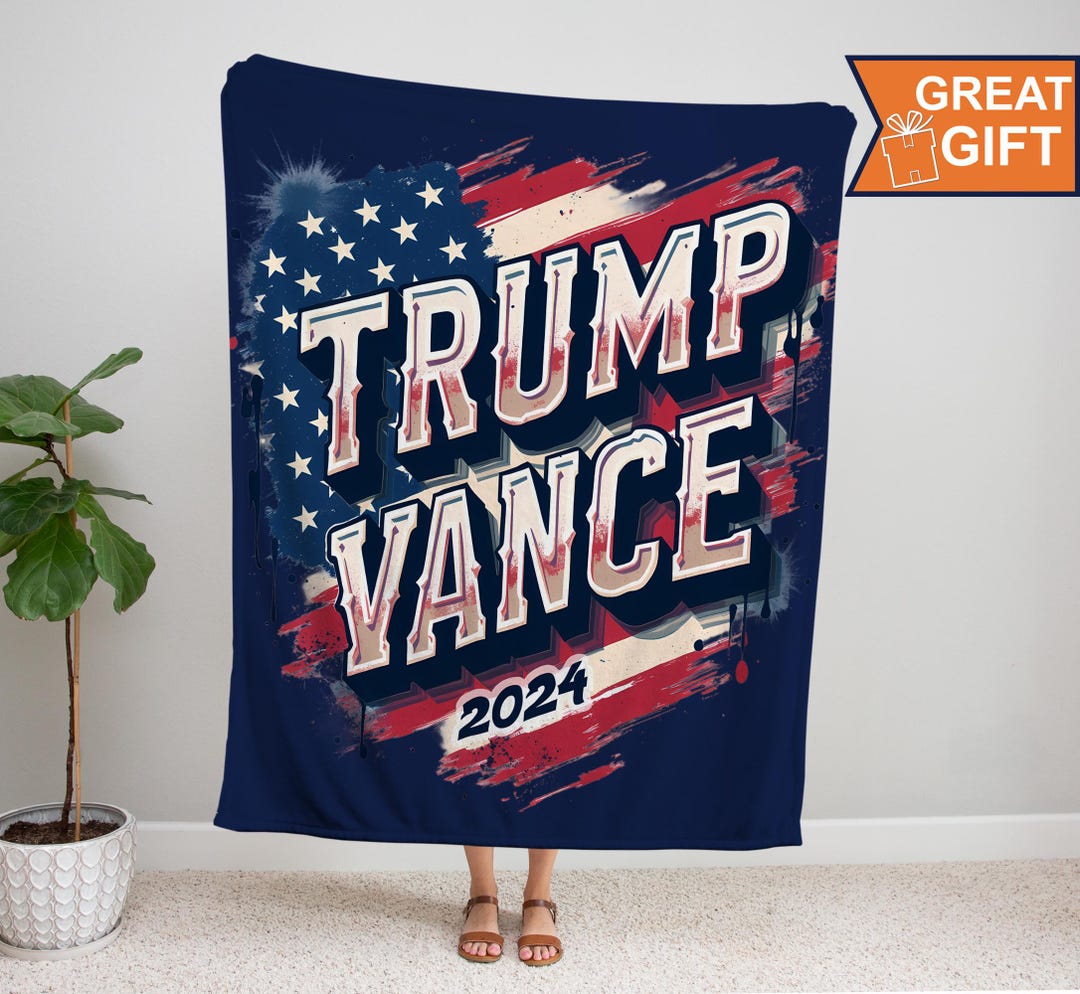 Donald Trump 2024 Blanket, Stand With Trump, Make America Great Again ...