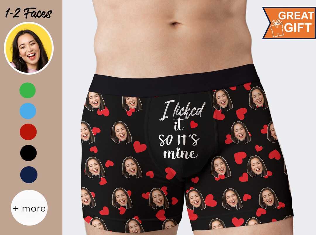 Custom Boxer Briefs With Faces, Valentines Day Gift for Husband ...