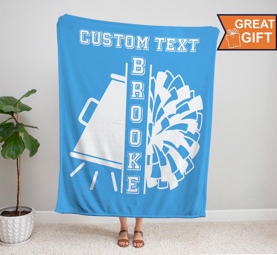 Personalized Cheerleader Blanket, Cheerleader Gift, Cheerleading Gift ...