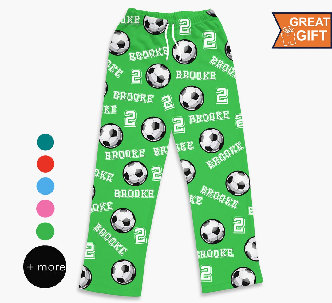 Personalized Soccer Pajama With Your Name, Sports Gift, Soccer Gift ...