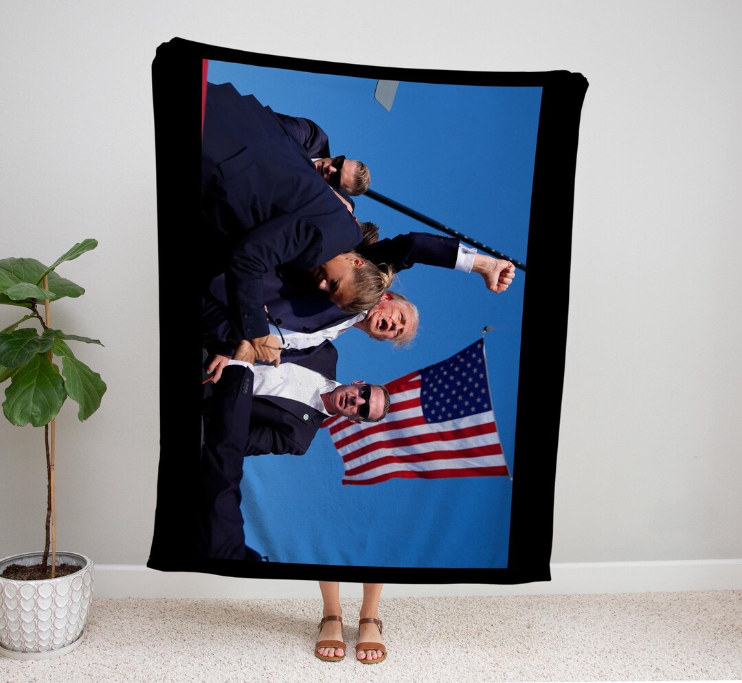 Donald Trump 2024 Blanket, Stand With Trump, Make America Great Again ...