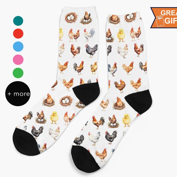 Chicken Socks - Etsy