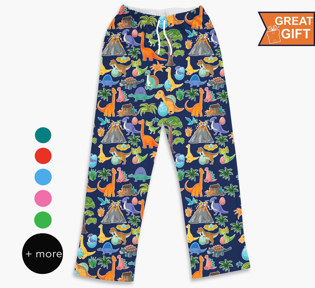 Dinosaur Pajama With Your Name, Dinosaur Gift, Gift for Dinosaur Lover ...
