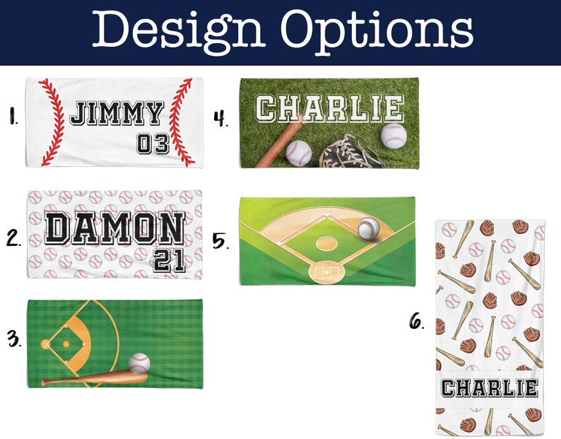 Custom Baseball Beach Towel Baseball Team Giftspersonalized - Etsy