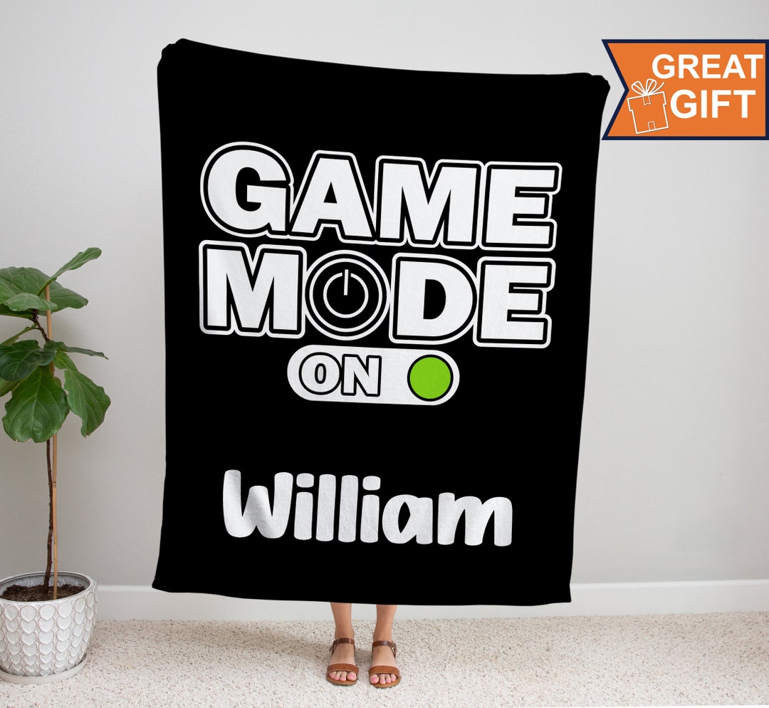 Video Game Blanket, Personalized Gaming Blanket, Custom Gamer Gift ...