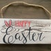 Happy Easter Bunny Hanging Sign - Etsy