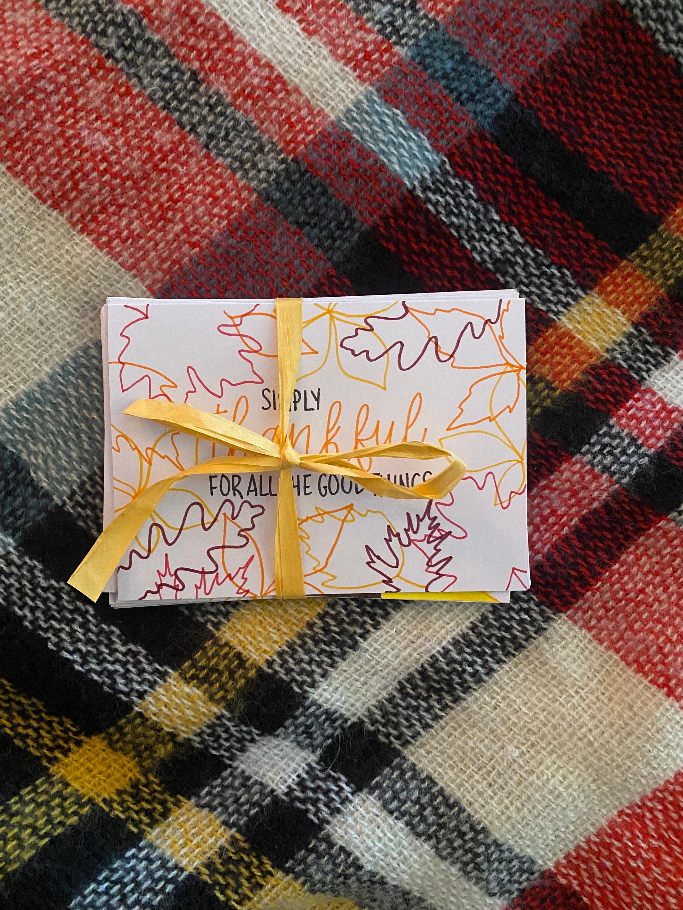 Fall Thankful Cards, Pack of 5 - Etsy