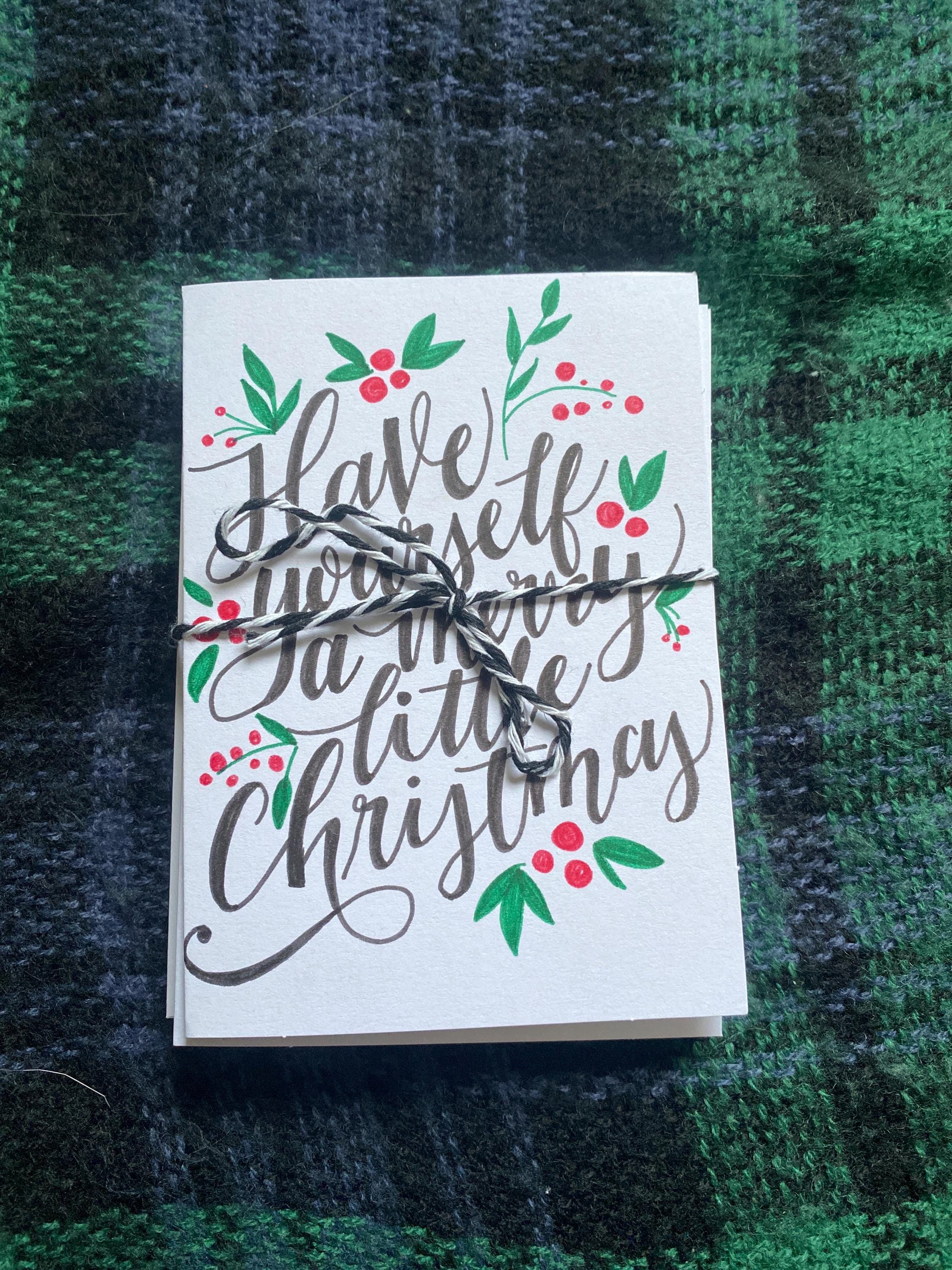Christmas Cards, Pack of 5 - Etsy