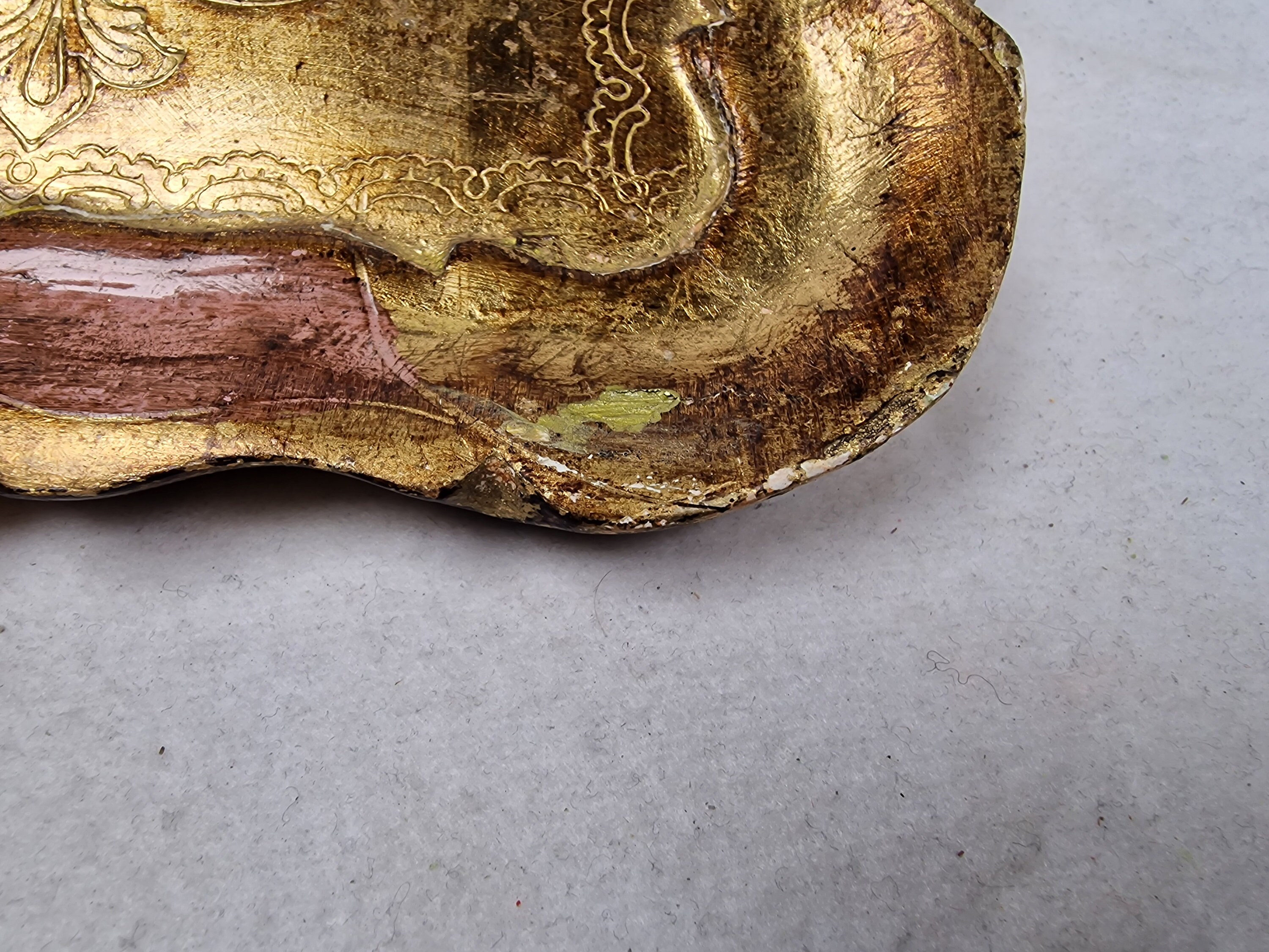 Florentine Trays. Vintage Italian Gold Handpainted Serving Trays. Set ...