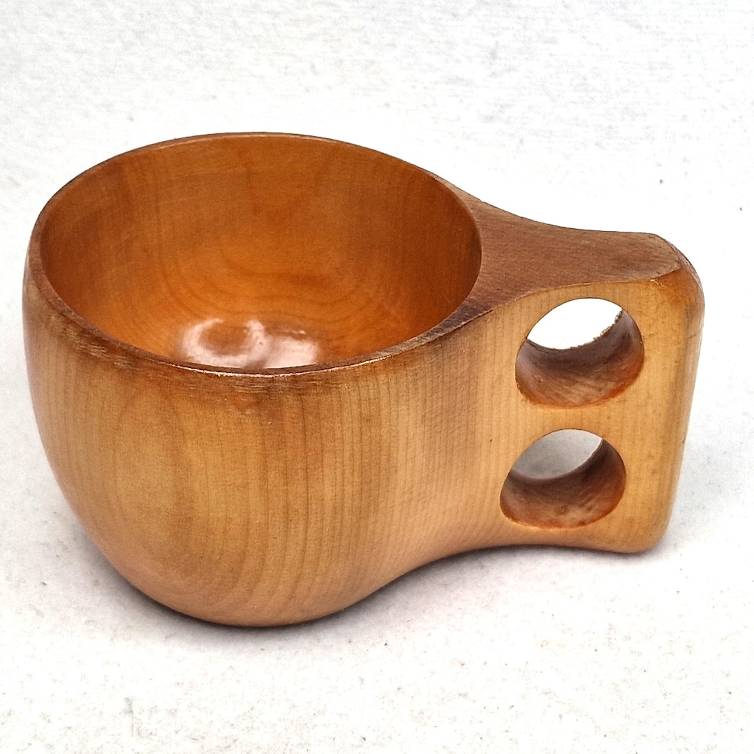 Norwegian Traditional Wooden Drinking Cup. Hunting Fishing Camping Trip ...