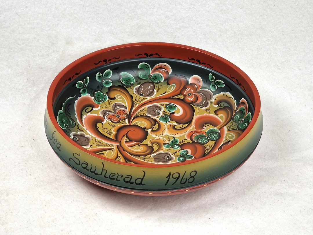 Norwegian Rosepainted Traditional Folk Art From 1968. Incredibly ...