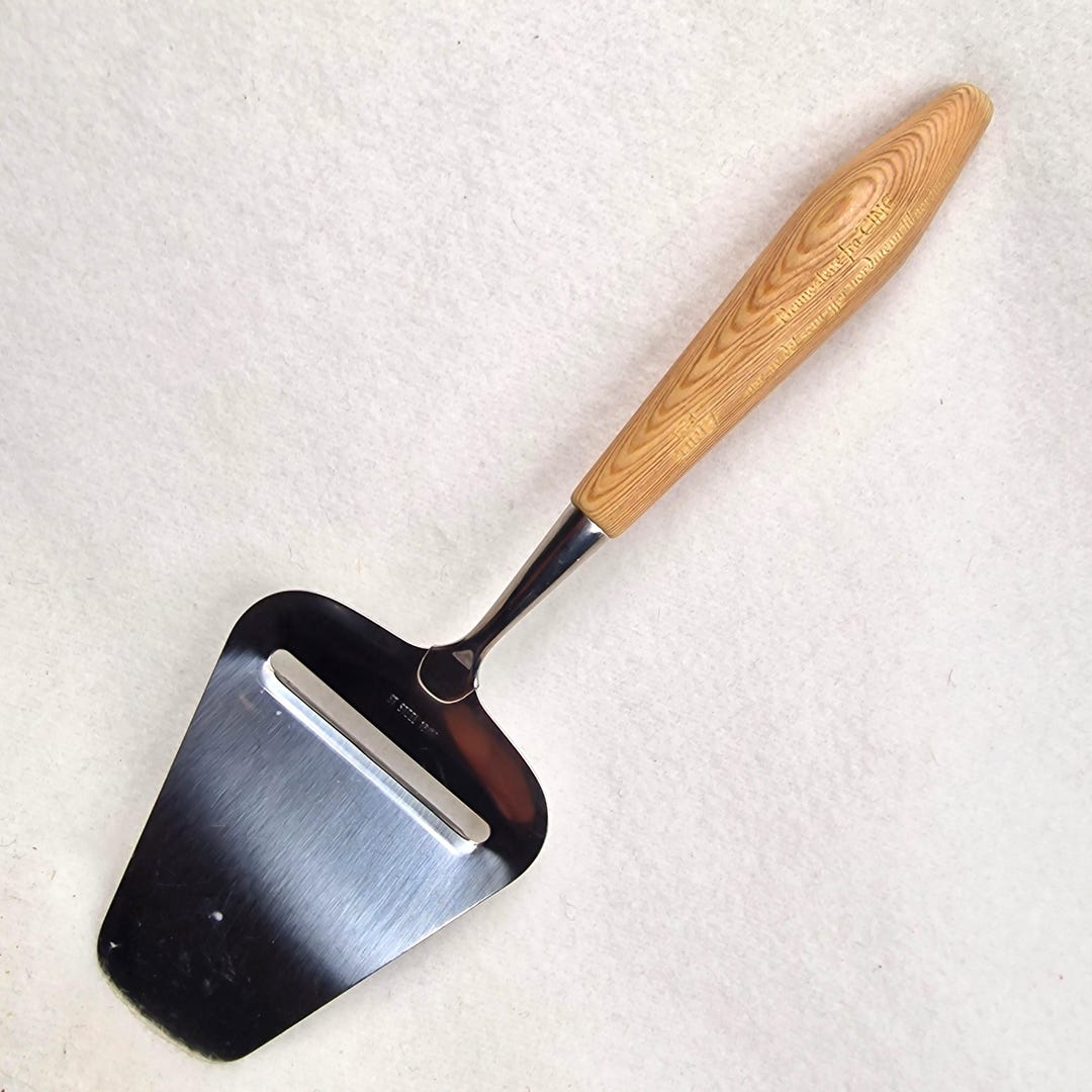 Classic Norwegian TINE Cheese Slicer. Pine Wood Handle. - Etsy