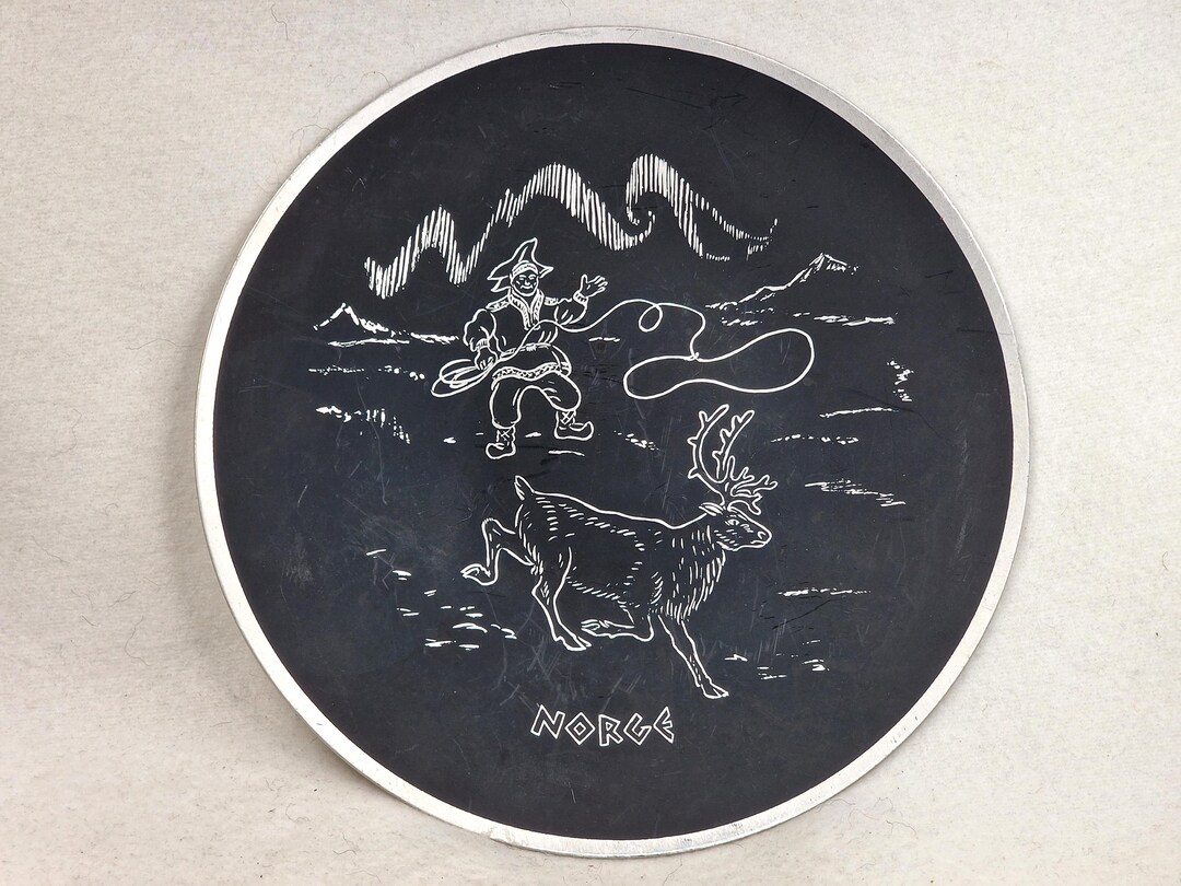 Norge - Norway. Traditional Sámi Daily Life Motif. Catching a Reindeer ...