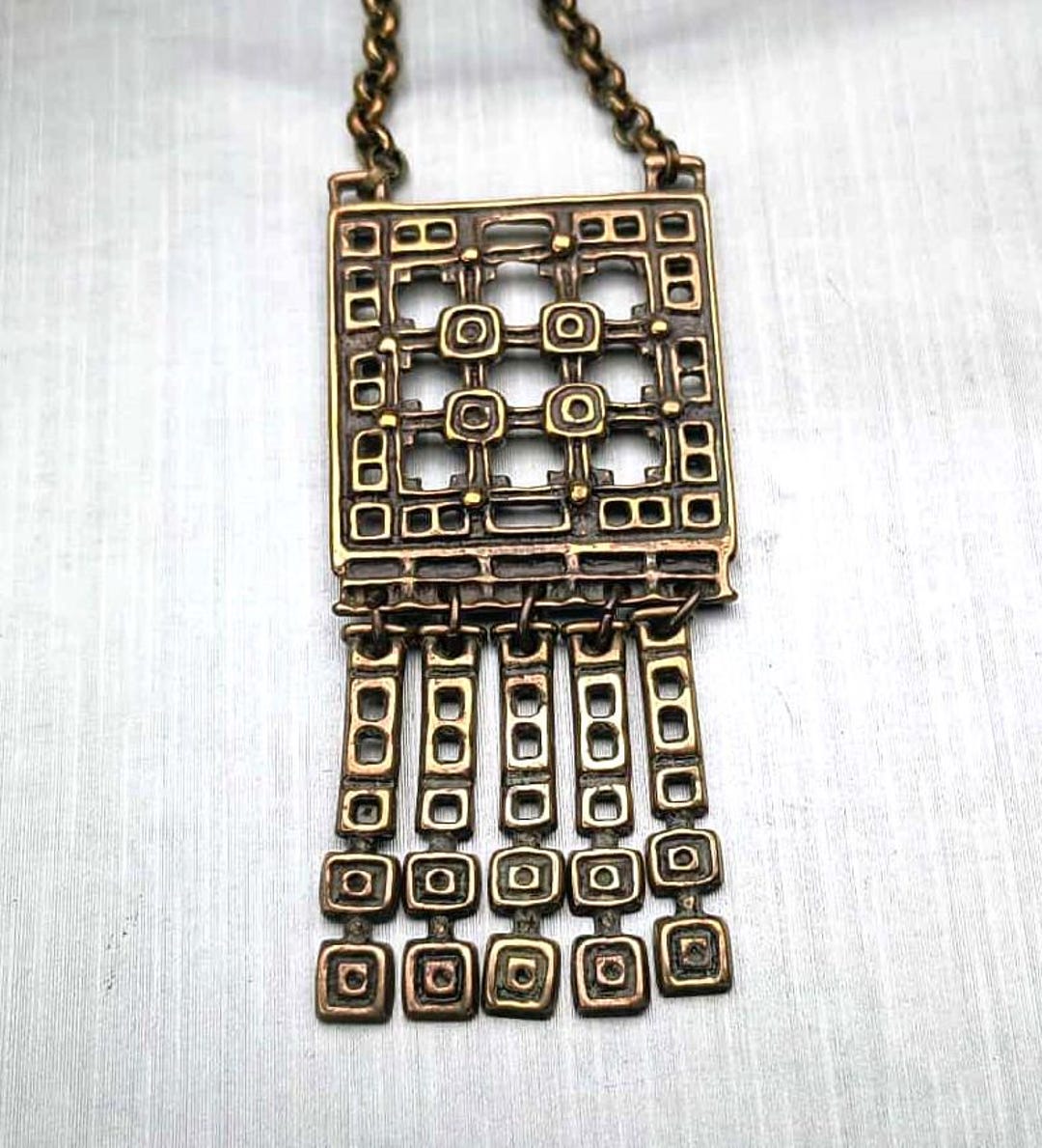 Uni David-andersen Necklace Design Unn Tangerud Bronze Pendant Norway ...