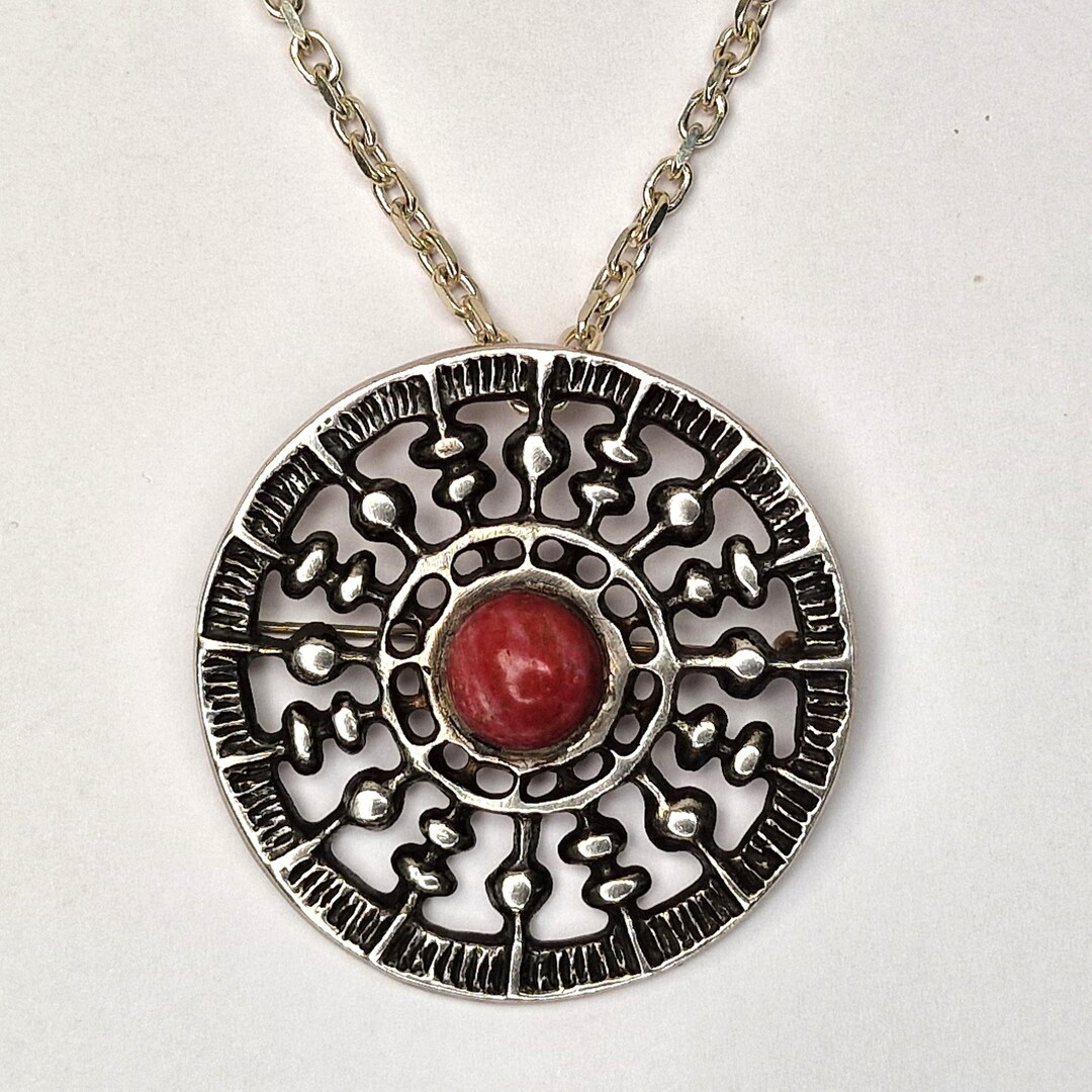 Uni David-andersen Design Unn Tangerud 925 Sterling Silver Thulite ...